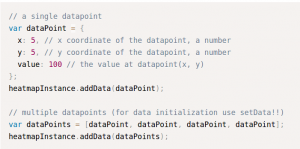 How to implement heatmap.js with PHP?
