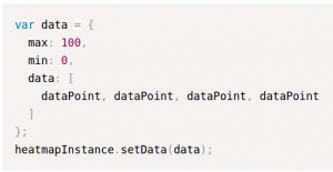 How to implement heatmap.js with PHP?